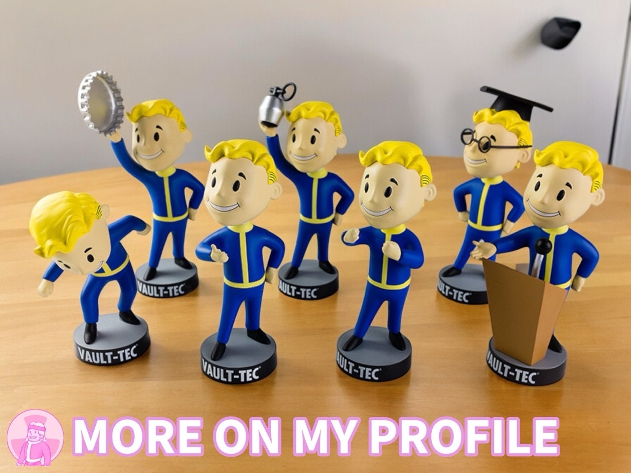 Vault Boy Bobblehead 3D Printed Game Toy, Handmade Speeching Vault Boy ...