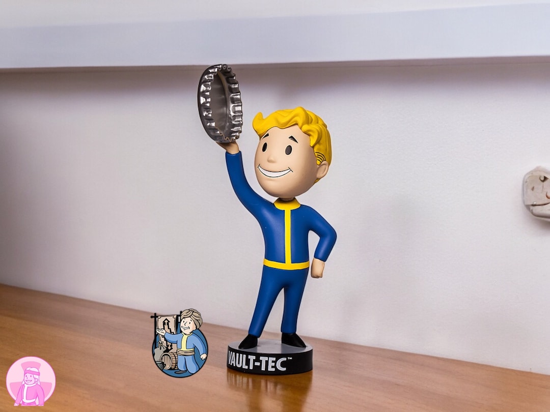 Vault Boy Bobblehead 3D Printed Game Toy, Handmade Speeching Vault Boy ...