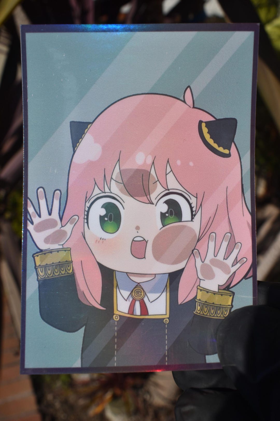 72 Anya Forger Holographic Sticker Spy X Family - Etsy