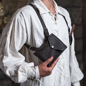 Leather Wand Harness, Wizard Wand Holder, Larp Wand Holder, Magic Wand ...