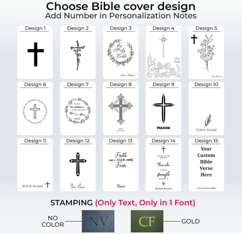 Custom Size Bible Cover, Engraved Leather Book Cover, Personalized Book ...