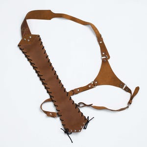 Leather Arrow Quiver, Medieval Quiver, Leather Quiver Back, Quiver Bag ...