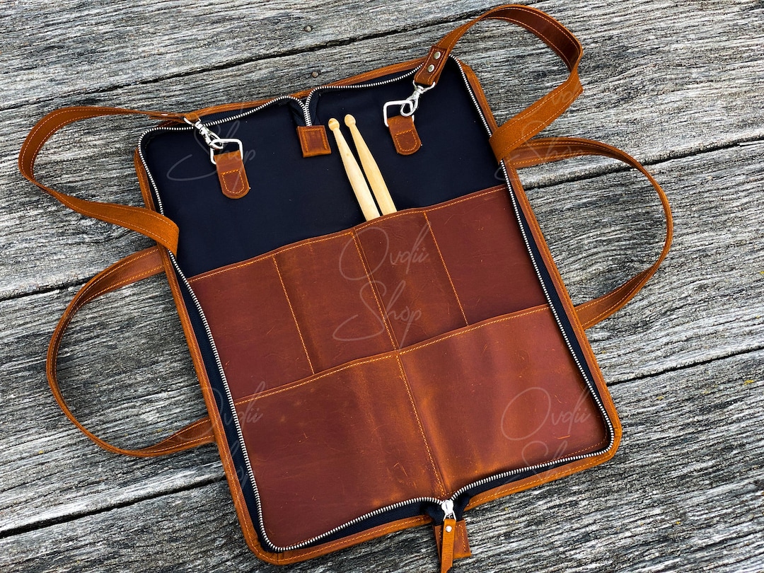 Leather Drumstick Bag, Personalized Drumstick Bag, Custom Drum Stick ...