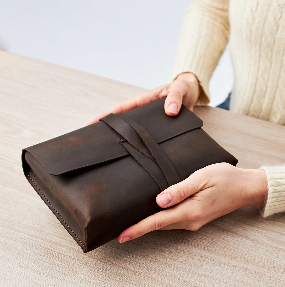 Leather Book Cover, Custom Book Cover, Engraved Book Cover ...