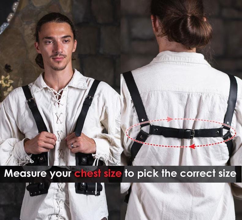 Throwing Knife Holder, Leather Knife Harness, Larp Throwing Knives ...