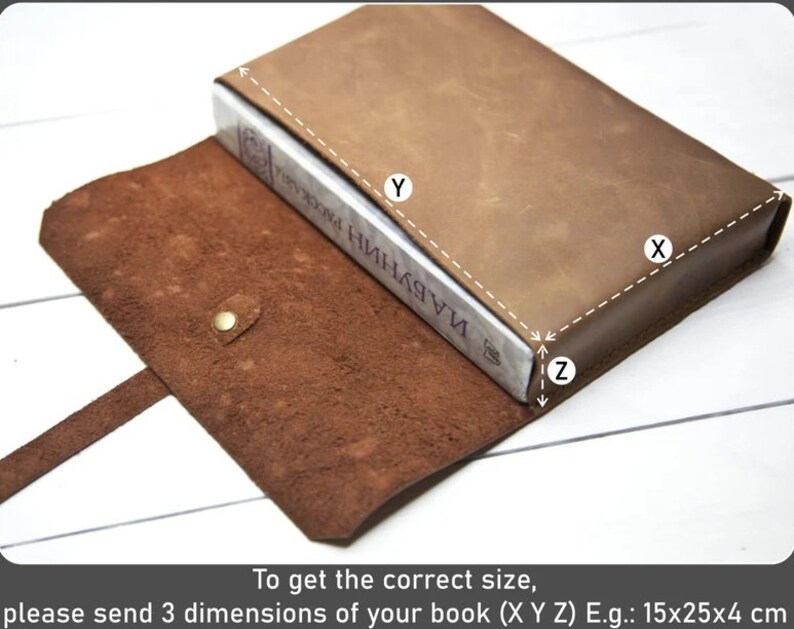 Leather Book Cover, Custom Book Cover, Engraved Book Cover ...