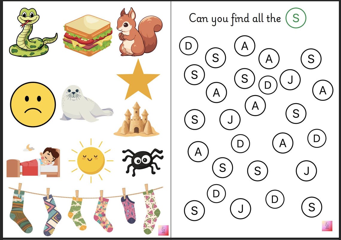 Phonics SATPIN Activities Booklet - Etsy