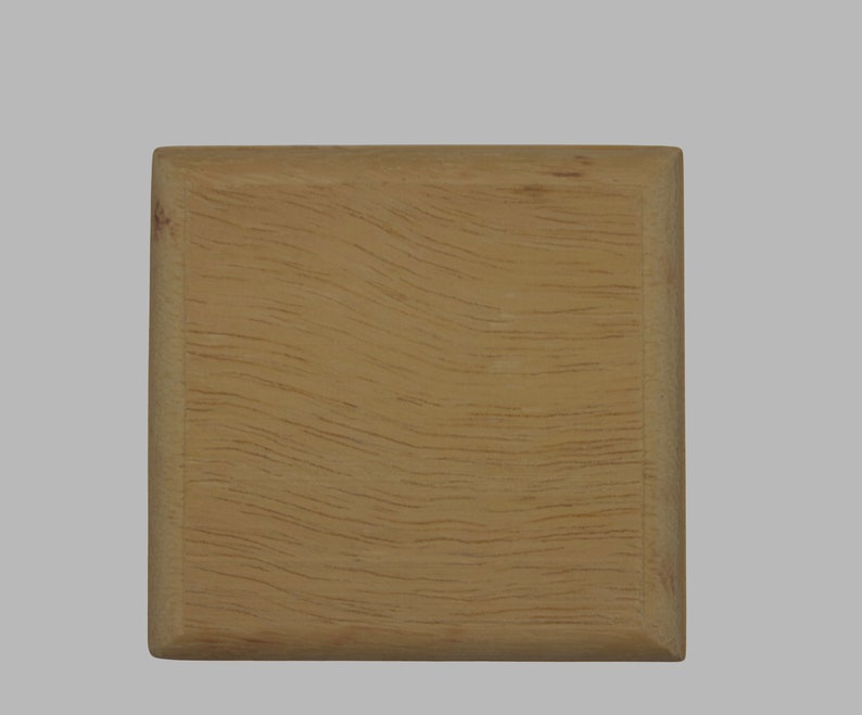 Solid Oak Square Base - Etsy UK