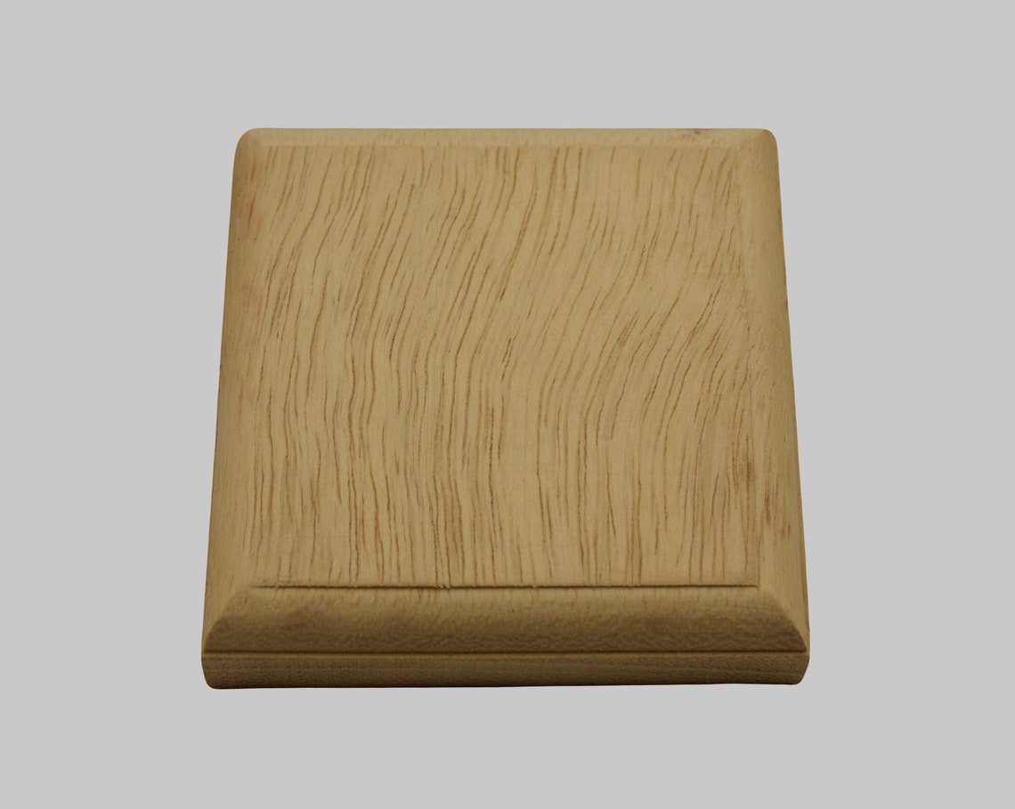 Solid Oak Square Base - Etsy UK