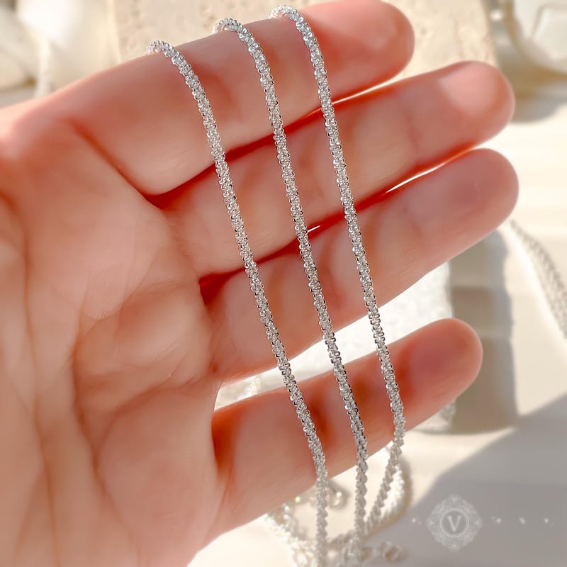 Long Sparkling Necklace - Etsy