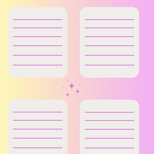Sorority College Rush Week Planner and Journal Template, Digital ...