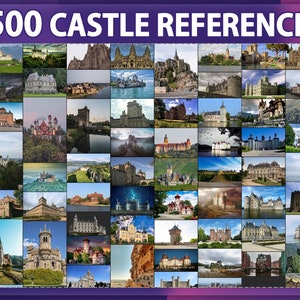 500 Castle Photos Reference Pack - Etsy
