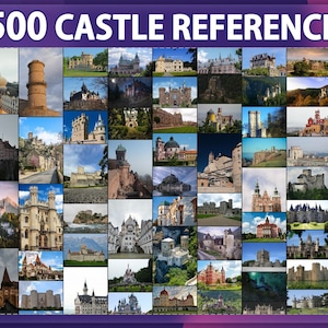 500 Castle Photos Reference Pack - Etsy
