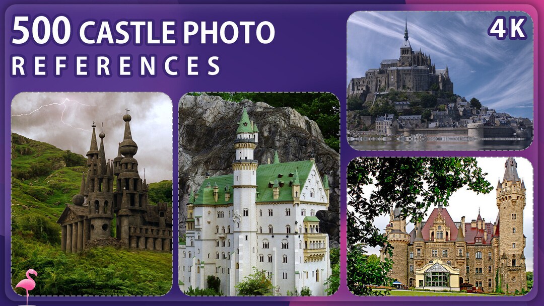 500 Castle Photos Reference Pack - Etsy