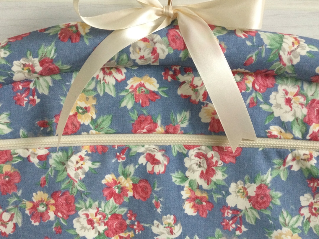 Floral Travel Closet Hanger Safe With Zipper Pocket Conceal Passport - Etsy