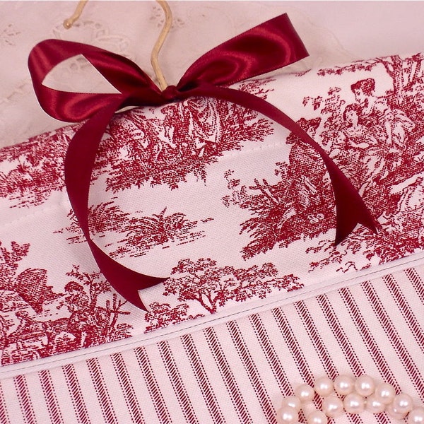 Red and White Toile - Etsy