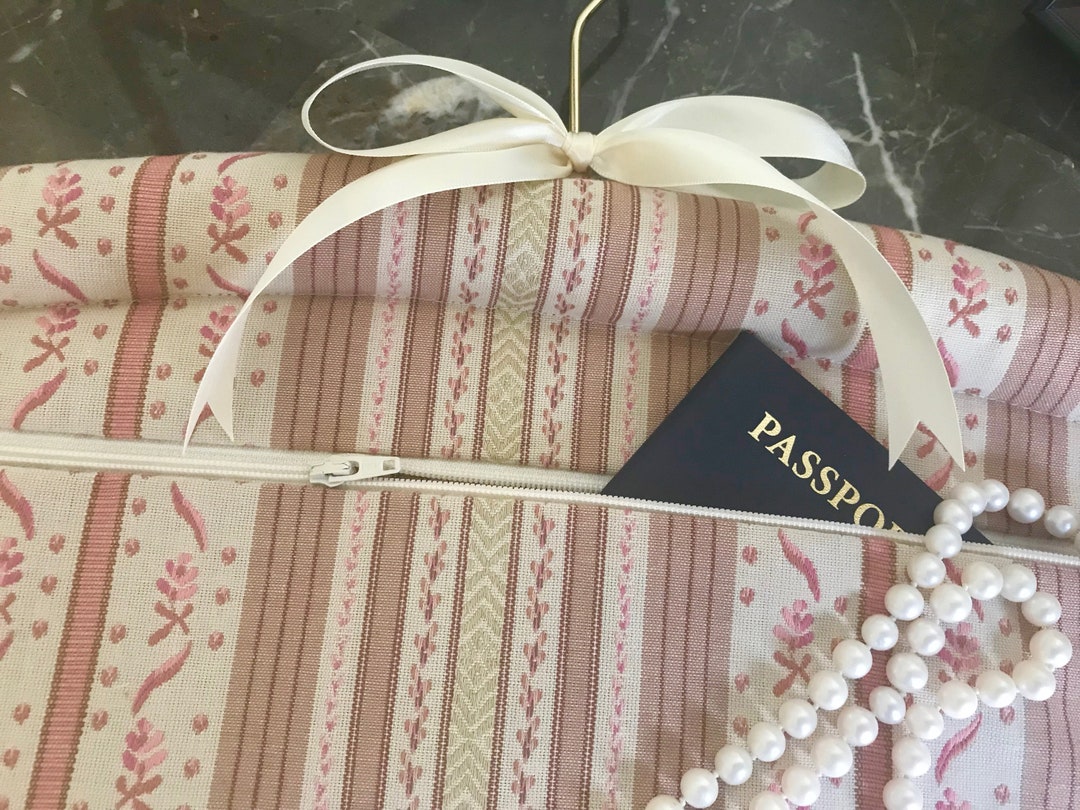 Shabby Chic Travel Closet Hanger Safe With Large Pocket - Etsy