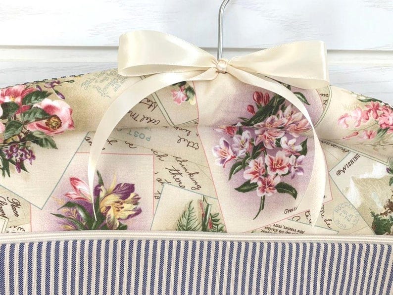 Travel Padded Hanger Closet Safe Vintage Postcards Delicate Victorian ...
