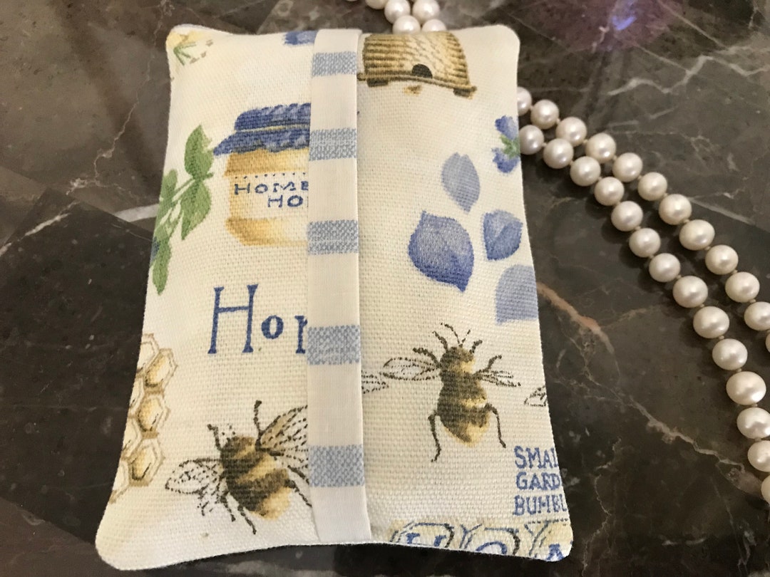 Bees and Honey Pocket Tissue Holder- Cover- Cozy - Etsy