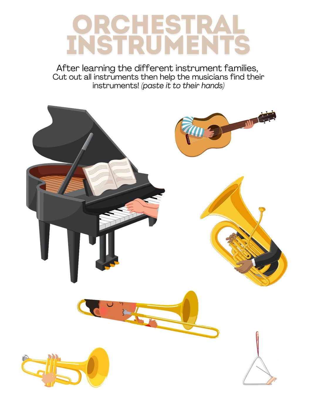 Know Your Musical Instruments: Orchestra Family - Etsy
