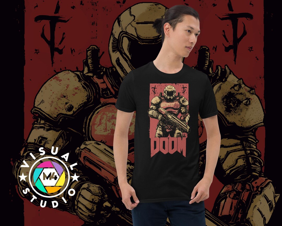 Retro Doom Eternal Video Game T-shirt, Gamer Apparel, Unisex Graphic ...