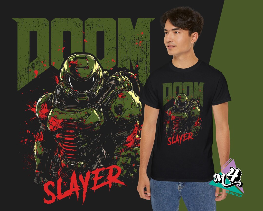 DOOM Slayer T-shirt: Unisex Ultra Cotton Tee, Gaming Fan Gift - Etsy