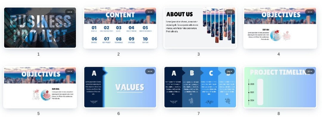 Morph Editable Powerpoint Template Business Project 30 Slides - Etsy