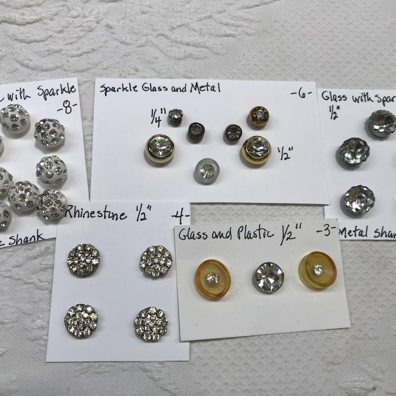 Metal Mirror Buttons - Etsy