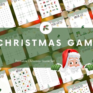 Holiday Theme Bundle - Christmas Printable Game Set for Kids With Tic ...