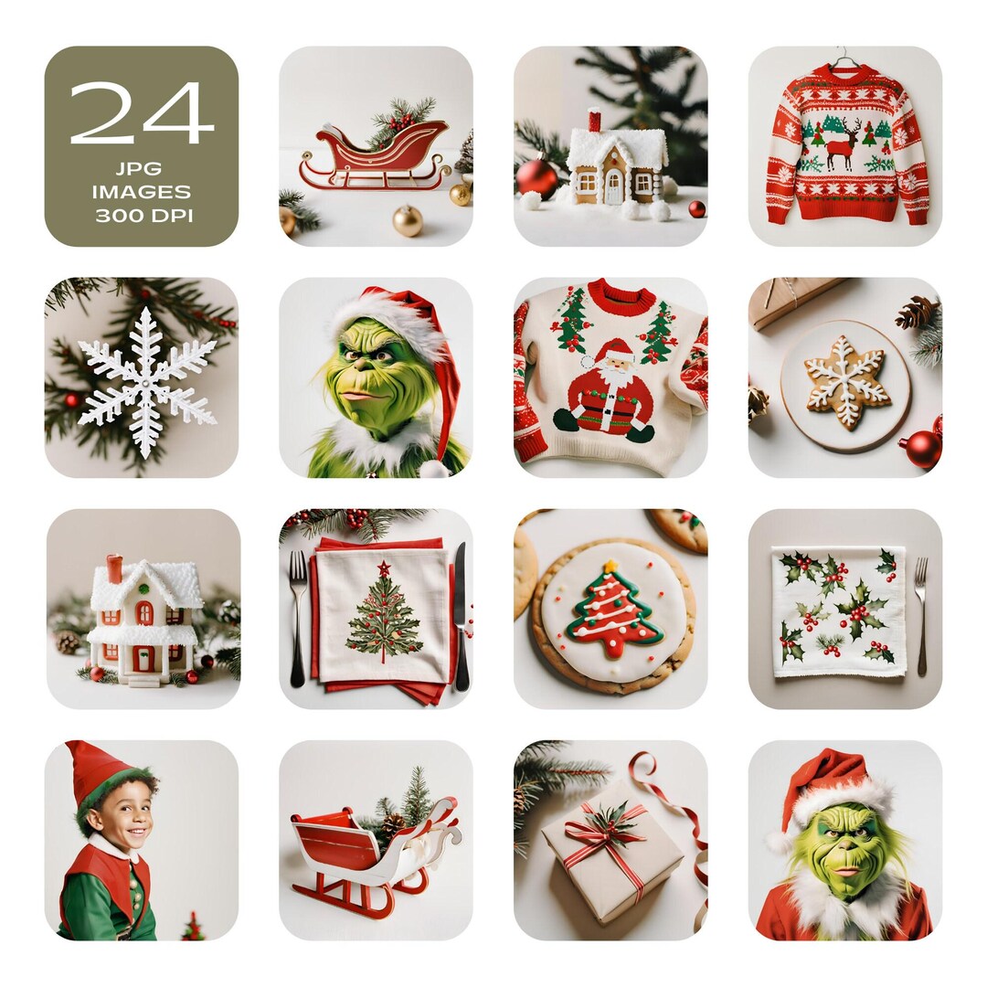 Ultimate Christmas Clip Art Bundle: SVG, PNG, Watercolor, and Holiday ...