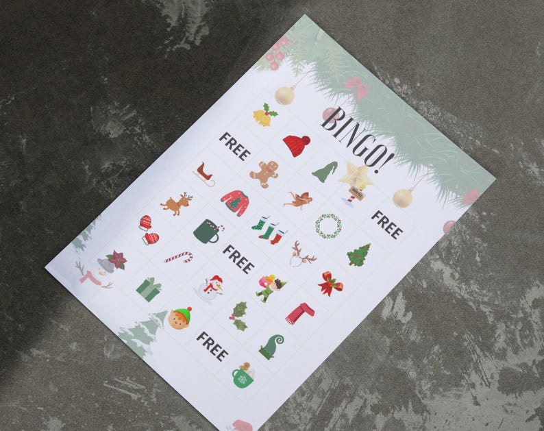 Holiday Theme Bundle - Christmas Printable Game Set for Kids With Tic ...