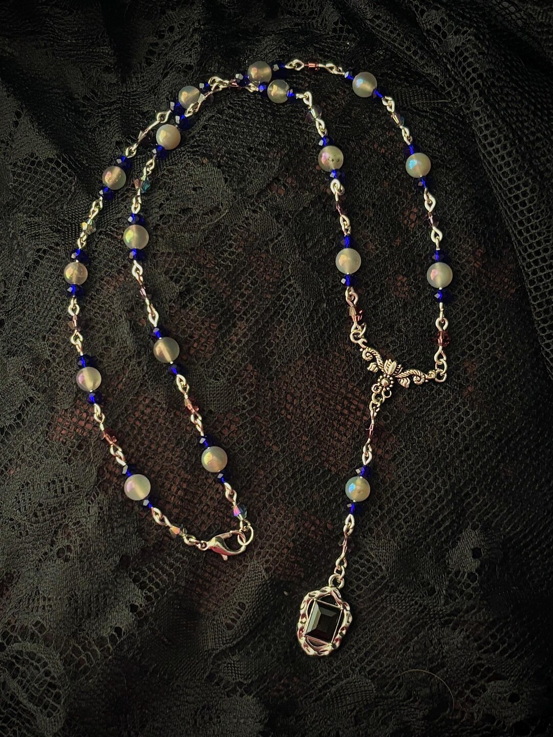 Sharran Cleric | Shadowheart Inspired Lariat Gothic Beaded Handmade ...