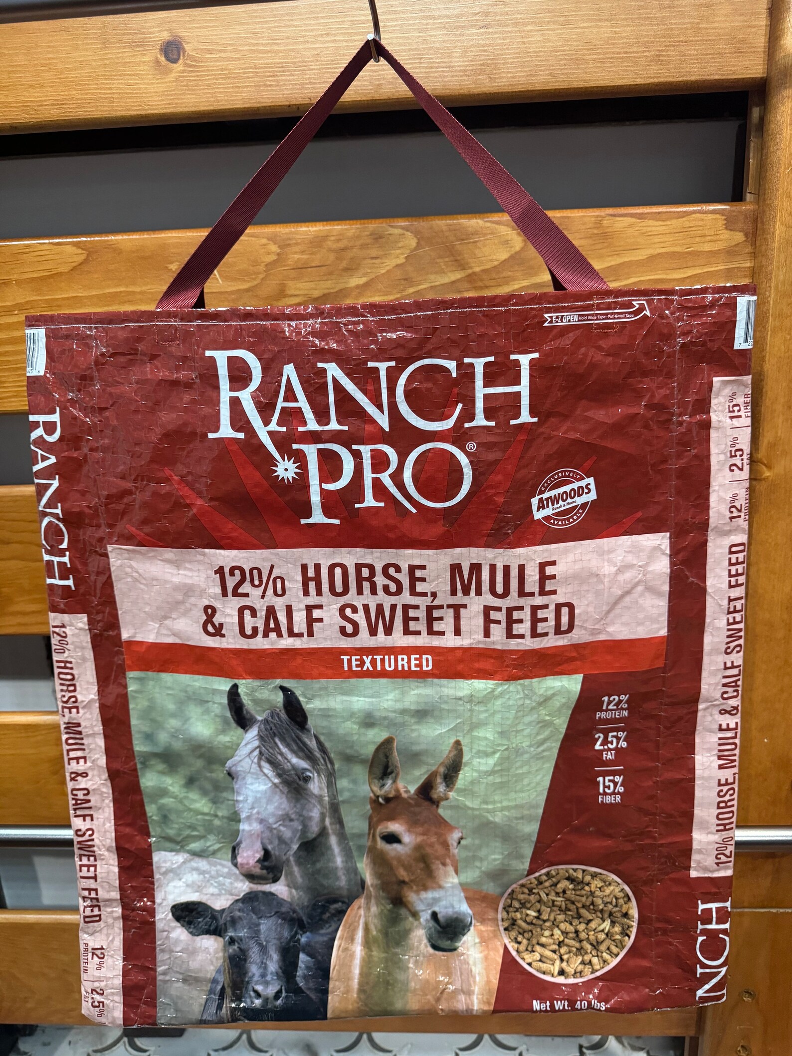 Lined Feed Bag / Tote. Perfect for Groceries or Any Misc. Daily ...