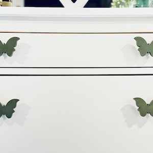 Butterfly Drawer Knobs and Pulls Kids Butterfly Knobs Furniture Knobs Butterfly Unique Drawer ...