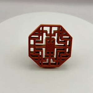Plastic Asian Ancient Knobs 3d Printed Pulls Asian Traditional Korean Knobs Unique Drawer Pulls ...