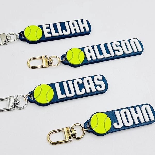 Tennis Bag Tag - Etsy