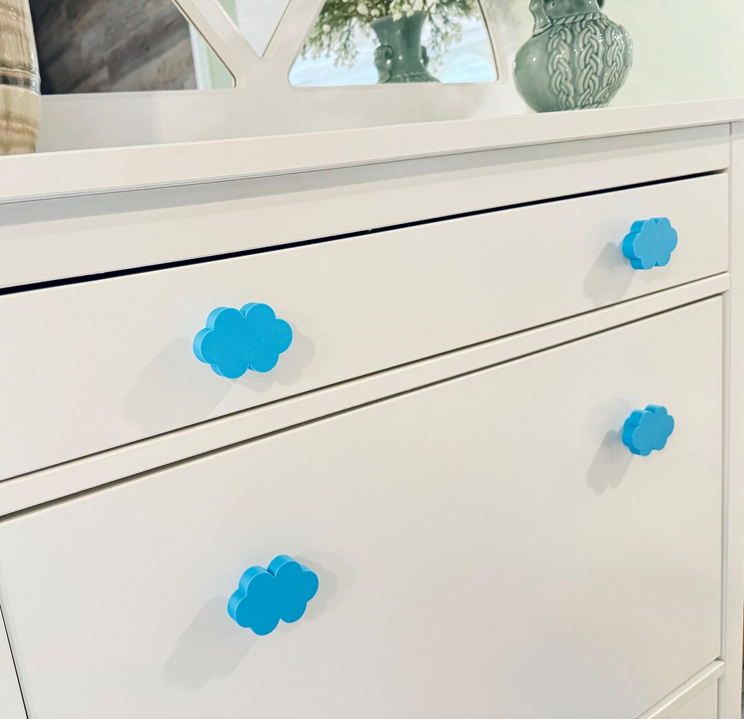 Cloud Drawer Knobs and Pulls Kids Cloud Knobs Furniture Knobs Cloud Unique Drawer Pulls Cabinet ...