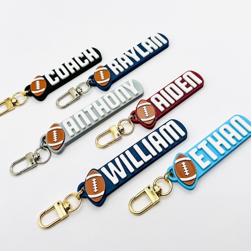Football Keychains - Etsy