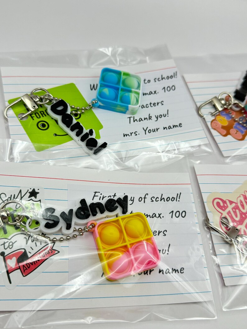 First Day of School Name Tag Gifts for Students Encouragement Gift for ...