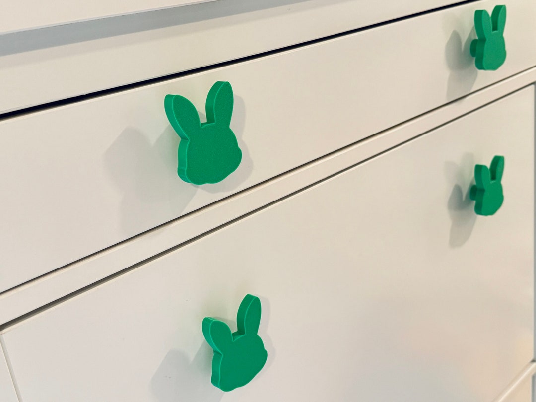 Bunny Drawer Knobs and Pulls Kids Bunny Knobs Furniture Knobs Bunny ...