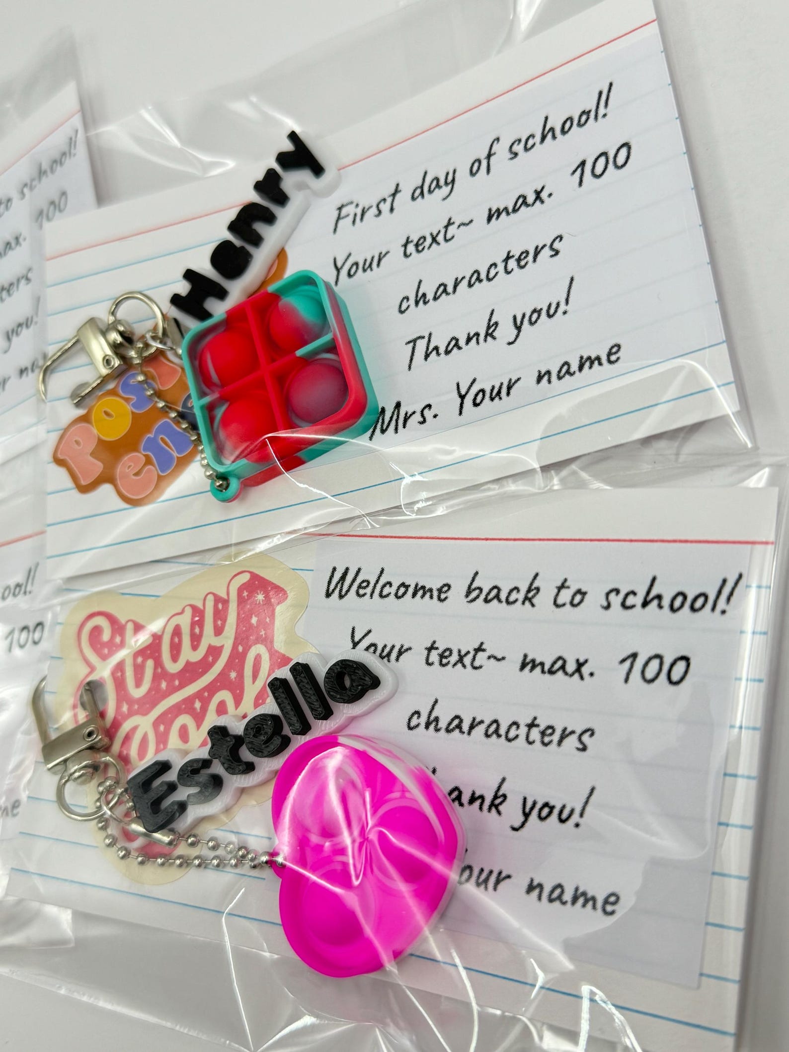 First Day of School Name Tag Gifts for Students Encouragement Gift for ...