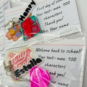 First Day of School Name Tag Gifts for Students Encouragement Gift for ...