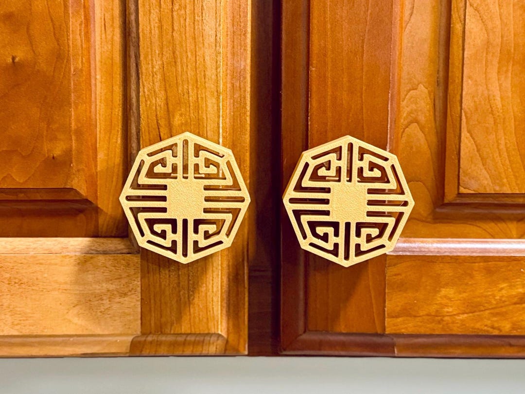 Asian Ancient Knobs 3d Printed Pulls Asian Traditional Korean Knobs ...