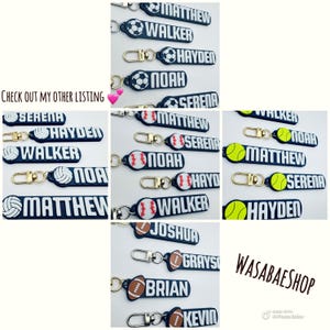 Bulk 20% off Personalized 3D Printed Soccer Keychain Custom Team Small ...