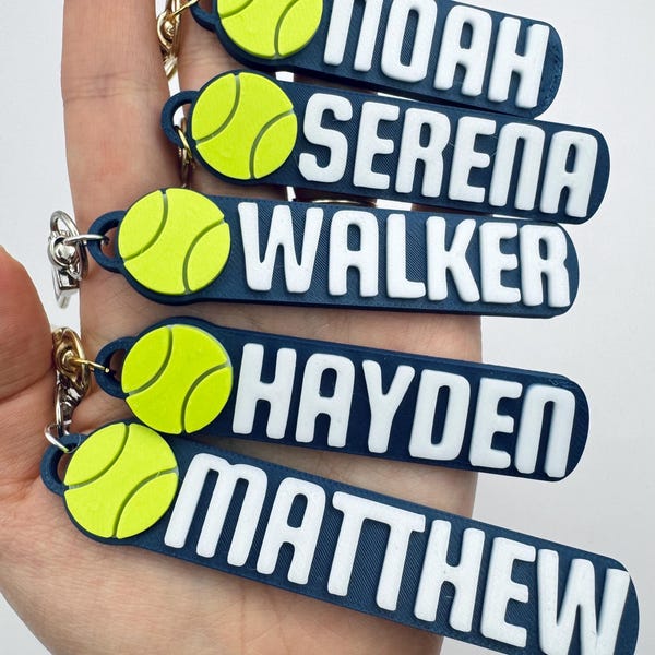 Tennis Bag Tag - Etsy