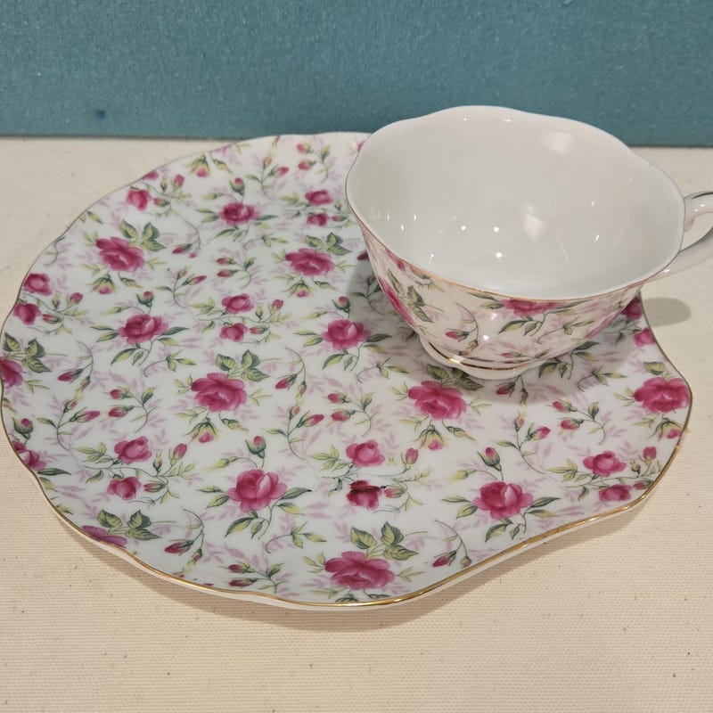 Vintage China Snack Sets - Etsy