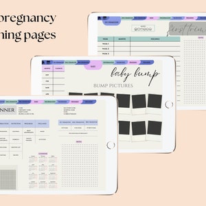 Digital Pregnancy Planner | Undated Pregnancy Journal | Hyperlinked ...