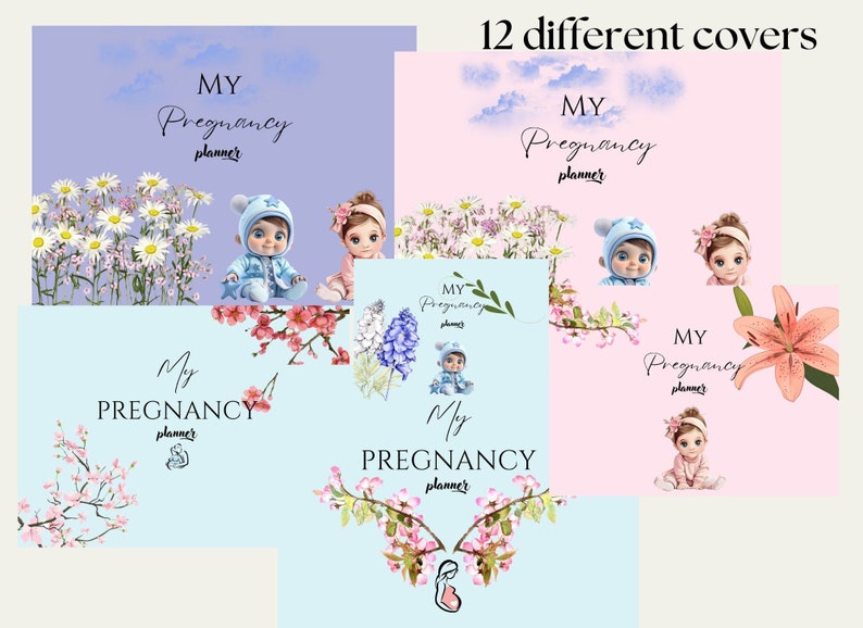 Digital Pregnancy Planner | Undated Pregnancy Journal | Hyperlinked ...