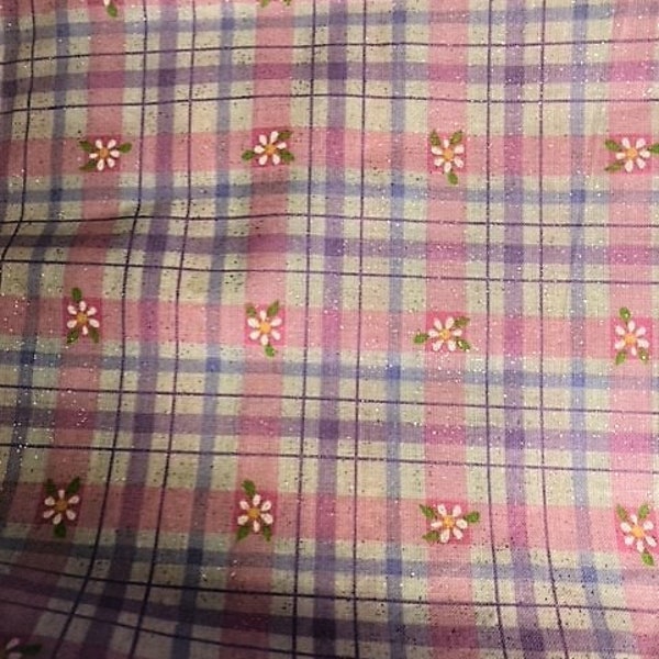 Pink Plaid Fabric - Etsy