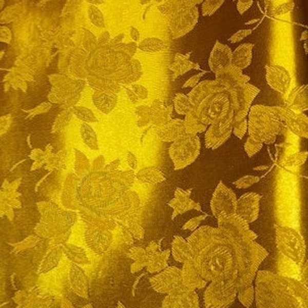 Satin Brocade Fabric Etsy